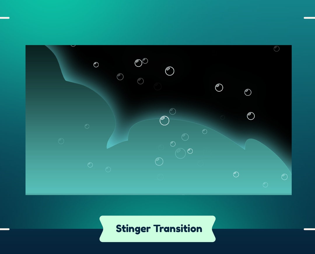 Under Ocean Vtuber Animated Stream Transition/stream Overlay/transition ...