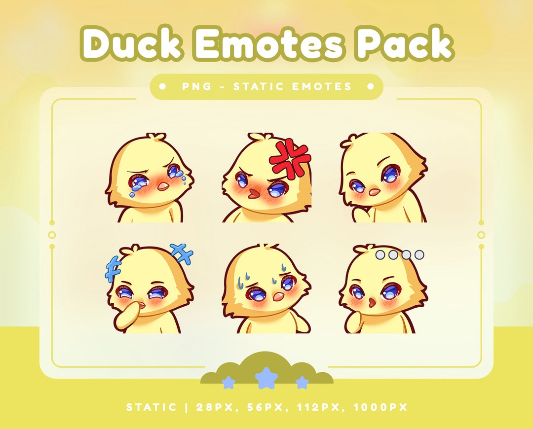 Duck Bundle Emotes Pack for Twitch, Discord, Youtube/emotes Bundle ...