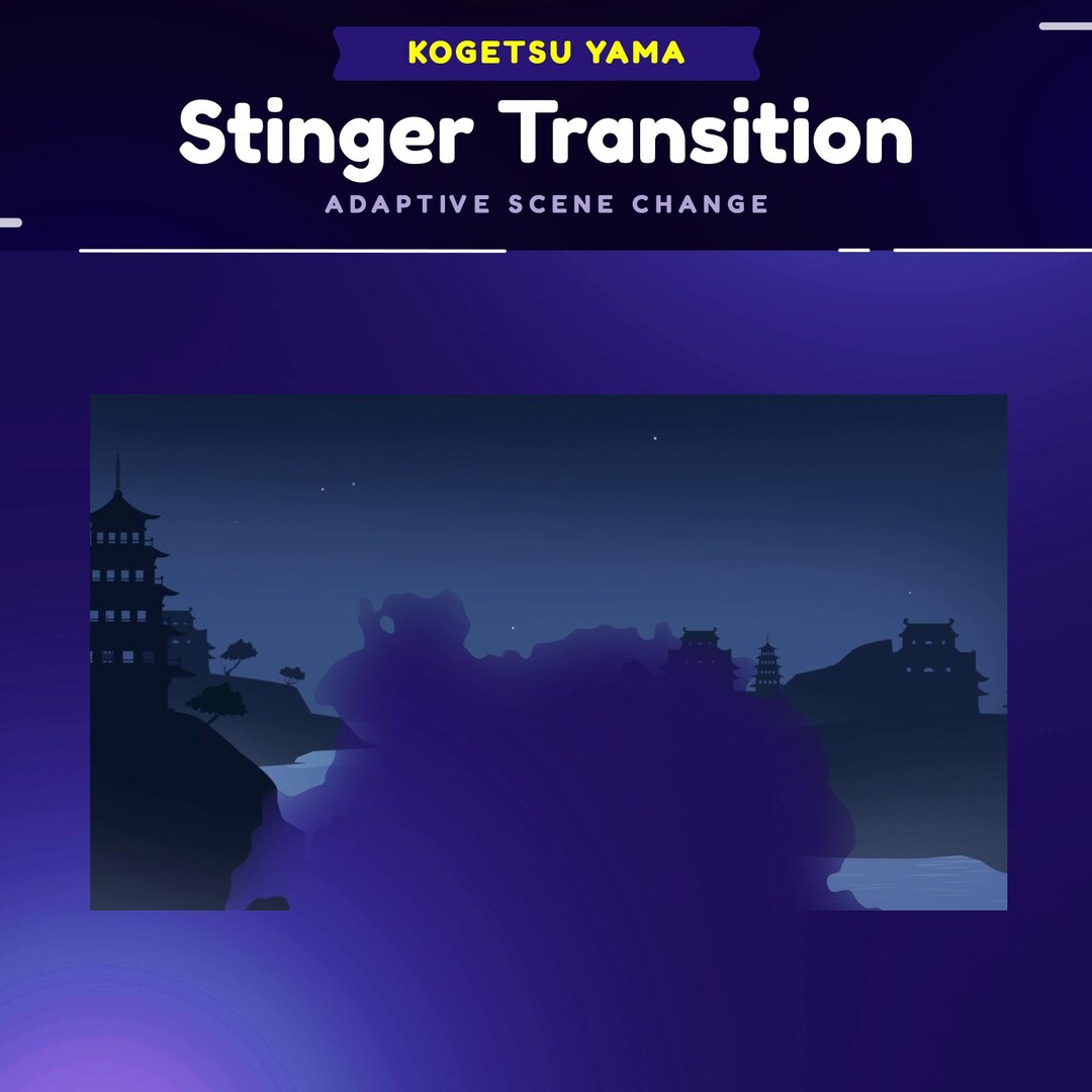 Kougetsu Yama Animated Stream Transition for Twitch, Kick and Youtube ...