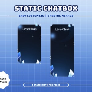 Crystal Mirage Animated Stream Package/transition/stream Overlay/panels ...