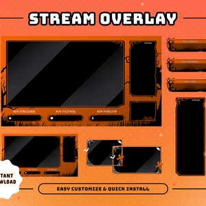 Graveyard Animated Stream Package/twitch Overlay/transition/panels ...