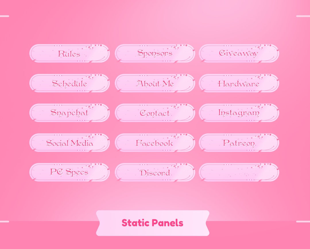 Cherry Tree Vtuber Animated Stream Package/stream Overlay/transition/panels/calm/cute/aesthetic ...