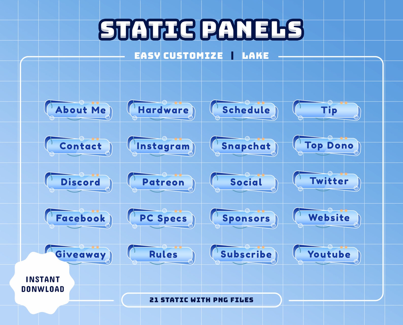 Lake Animated Stream Package/stream Overlay/stream Package/sea Theme ...