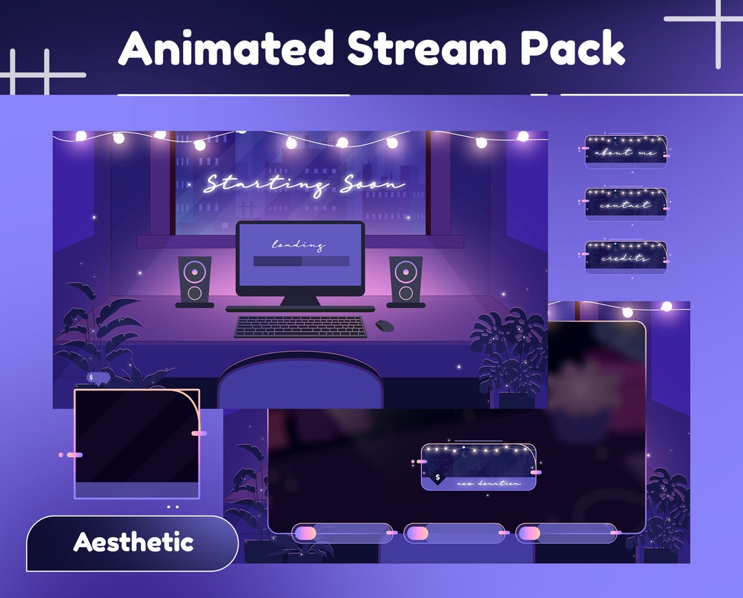 Productivity Animated Stream Package/transition/stream Overlay/panels ...