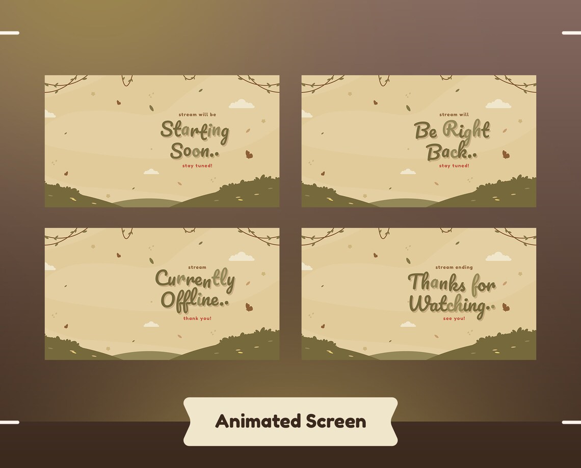Countryside Vtuber Animated Stream Screens/stream - Etsy