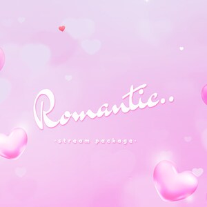 Romantic Animated Stream Package/transition/panels/girly/cute/simple ...
