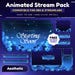 Cloud Scape Animated Stream Overlay for Twitch, Youtube/aesthetic Theme ...
