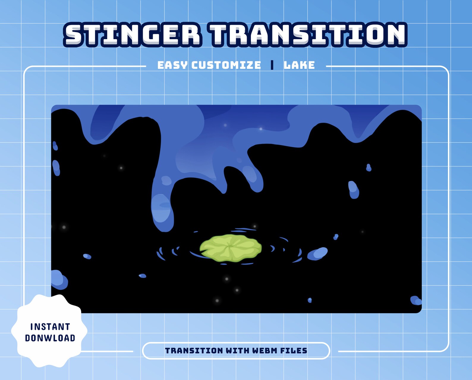 Lake Animated Stream Package/stream Overlay/stream Package/sea Theme ...