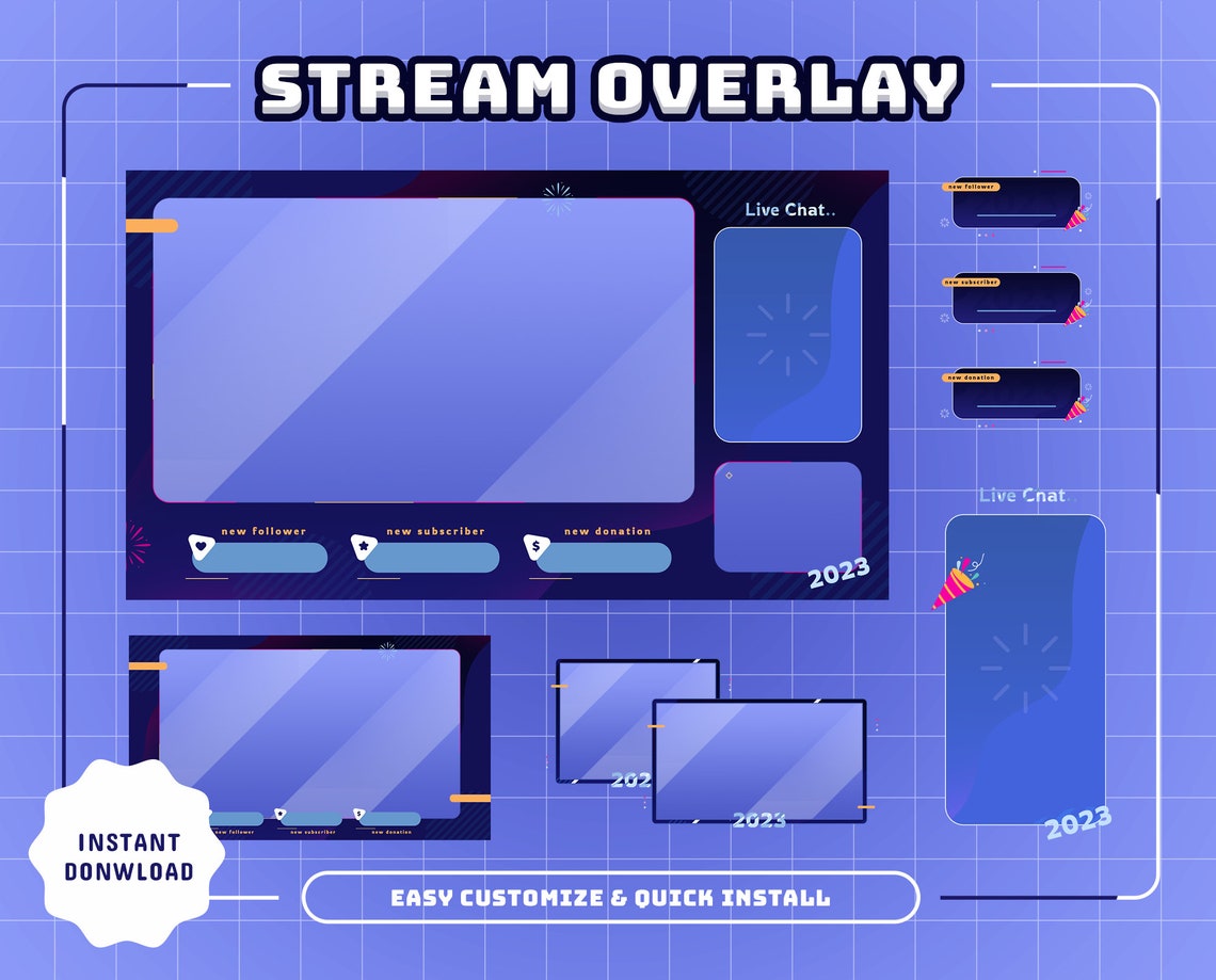 New Year Party Animated Stream Package/transition/stream - Etsy