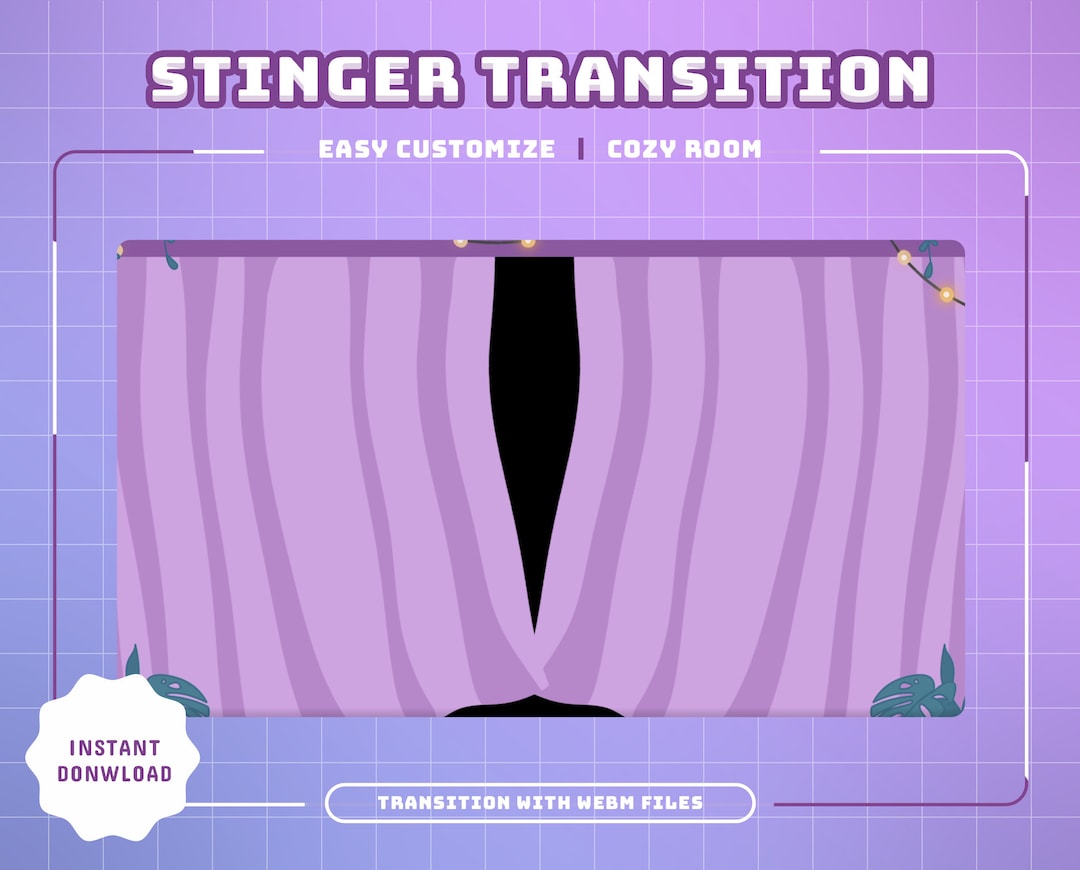 Cozy Room Animated Stream Transition/outdoor/stream Overlay/panels/calm ...