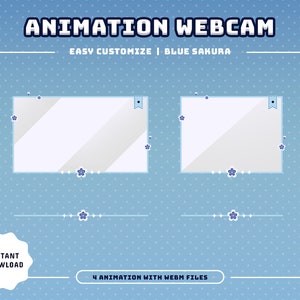 Blue Sakura Animated Stream Package/sakura/japanese Theme/stream ...