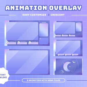 Crescent Animated Stream Package/transition/stream Overlay/panels/calm ...
