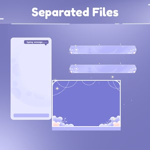 Delicate Animated Stream Package/galaxy/twitch Set/panel/stinger ...