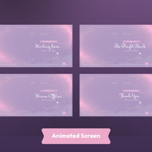 Stardust Vtuber Animated Stream Package/stream Overlay/transition ...