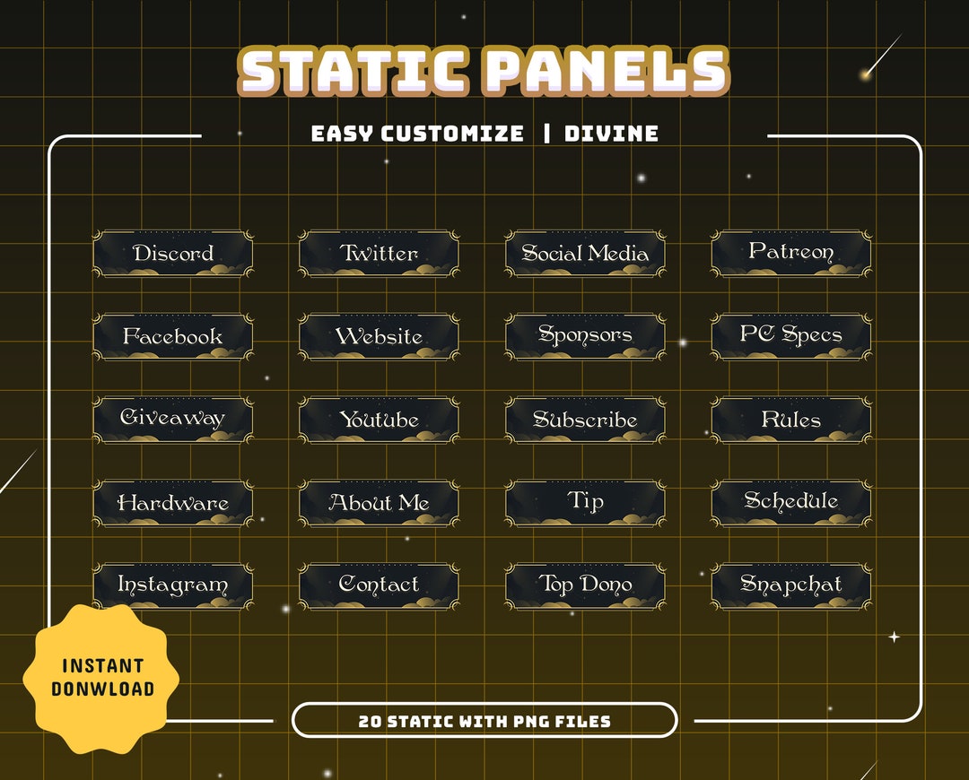 Divine Stream Panels/transition/stream Overlay/panels/sky/simple ...