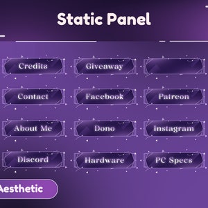 Violet Voyage Animated Stream Package/aesthetic/kawaii Design/twitch ...