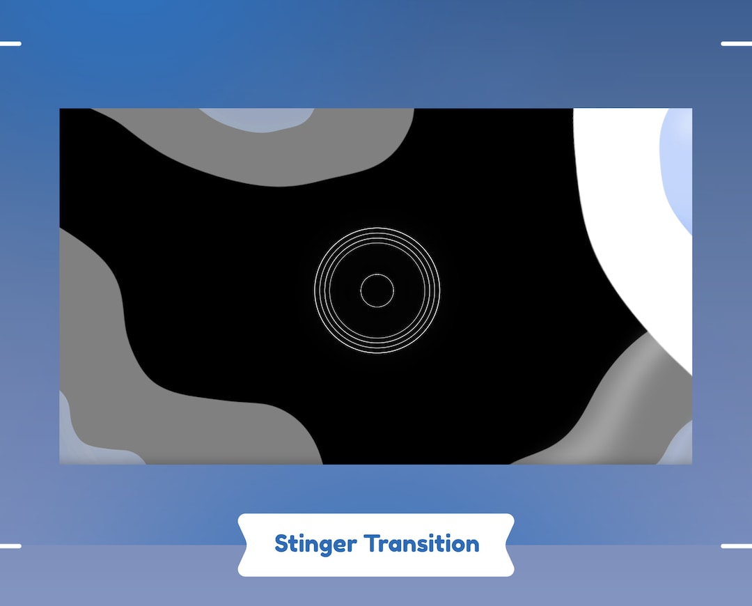 Blue Chromatic Animated Stream Transition/stream Overlay/transition ...