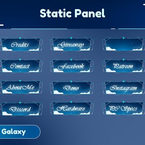 Skyline Synchrony Animated Stream Package/blue and White Color ...