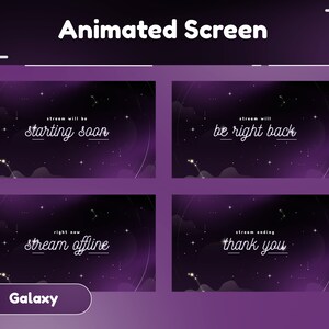 Luminary Star Animated Stream Package/transition/stream Overlay/panels ...
