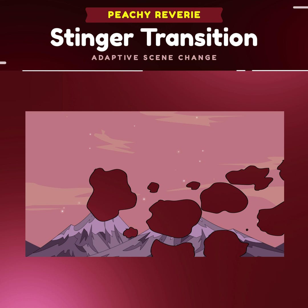 Peachy Reverie Animated Stream Transition/pastel Landscape/fantasy ...