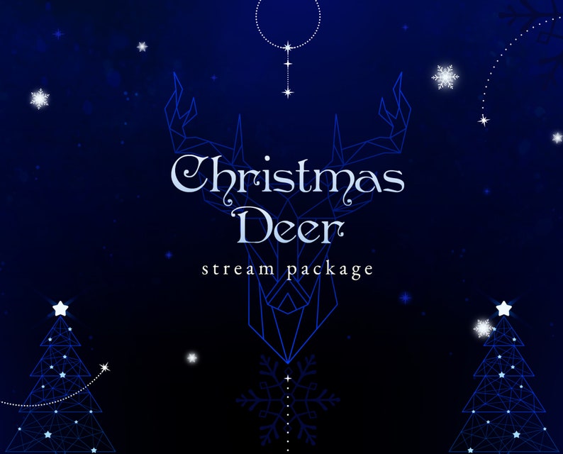 Christmas Deer Animated Stream Package/transition/stream - Etsy