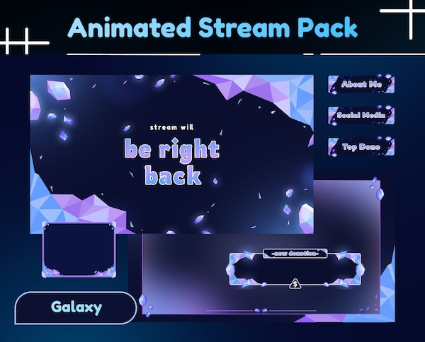 Ocean Inspired Stream Overlay Set 5 Twitch Overlays - Etsy Canada