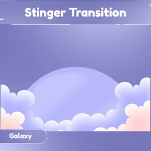 Delicate Animated Stream Package/galaxy/twitch Set/panel/stinger ...