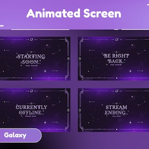 Stellar Sphare Animated Stream Package/transition/stream Overlay/panels ...