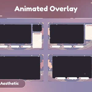 Cloud Scape Animated Stream Overlay for Twitch, Youtube/aesthetic Theme ...