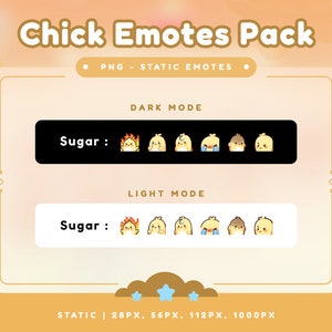 Loading Chick Emotes Pack - Cute Chick/emote Bundle/discord/youtube ...