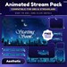 Cloud Scape Animated Stream Overlay for Twitch, Youtube/aesthetic Theme ...