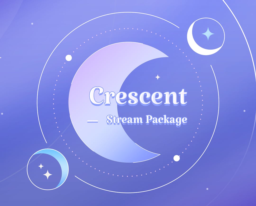 Crescent Animated Stream Package/transition/stream - Etsy