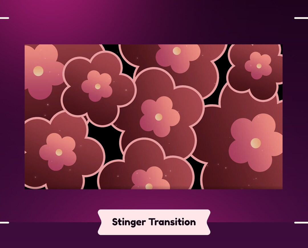 Blooming Nebula Vtuber Animated Stream Transition/stream Overlay/transition/panels/calm/cute ...