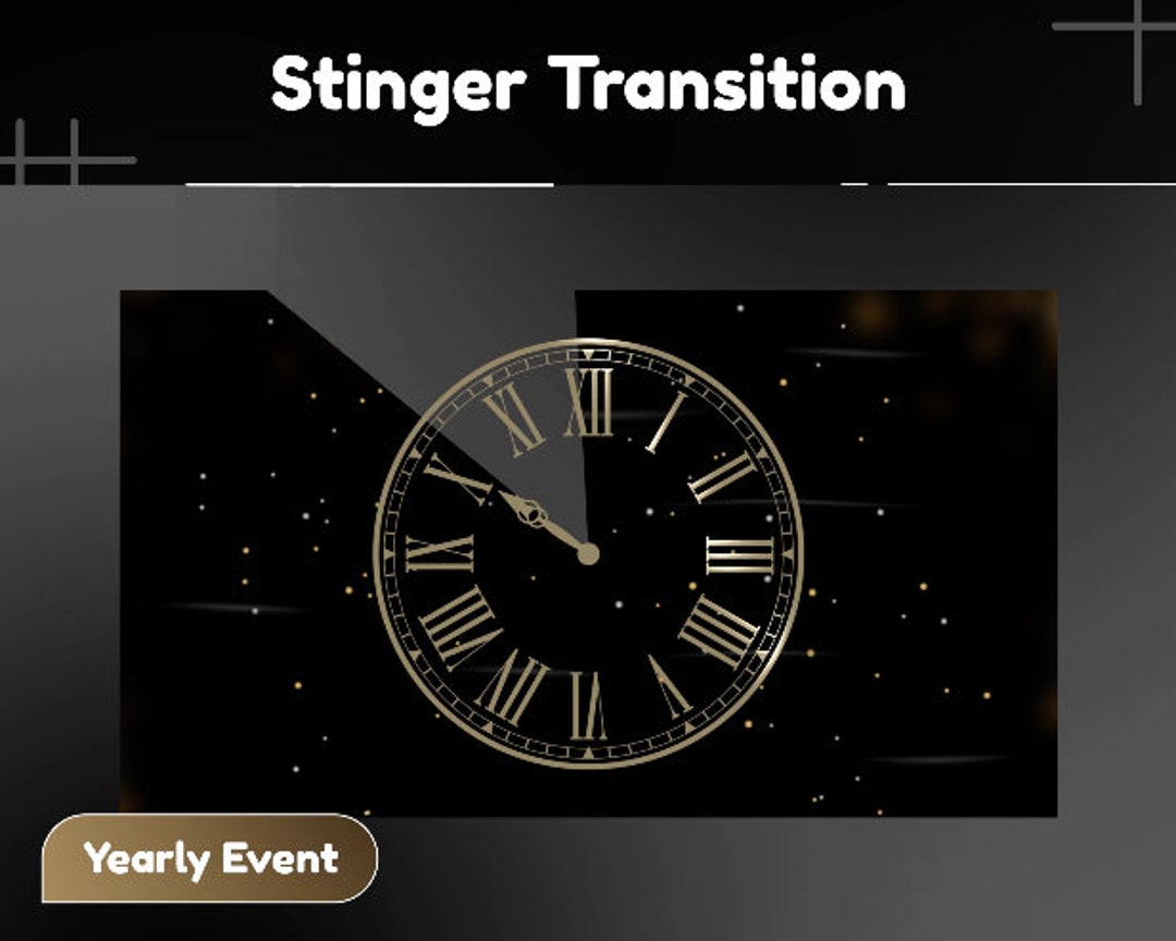 Shinning Hour Animated Stinger Transition for Twitch, Youtube/new Year ...