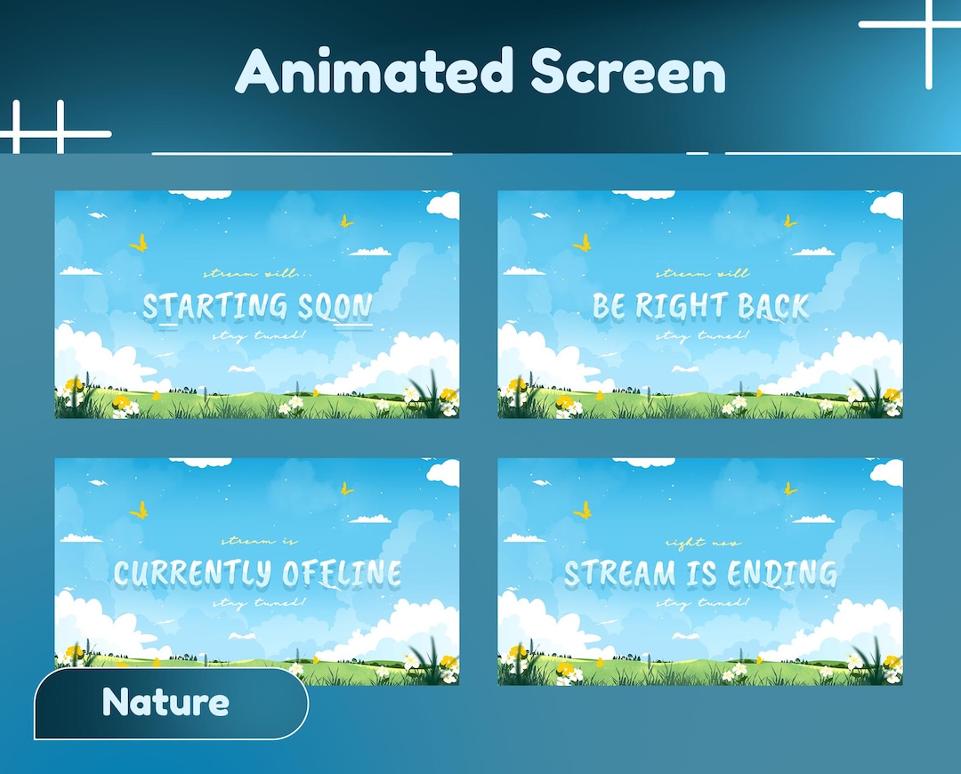 Animated Skyfield Scape Stream Screens: Fresh Blue Sky Nature for ...