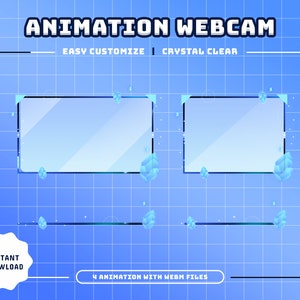 Crystal Clear Animated Stream Package/transition/stream Overlay/panels ...