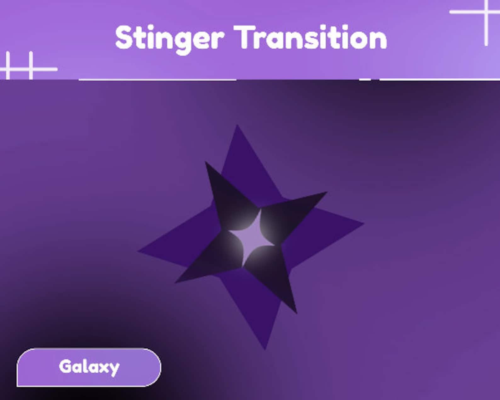 Animated Stellar Sphare Stream Pack: Dark Purple Galaxy for Twitch and ...