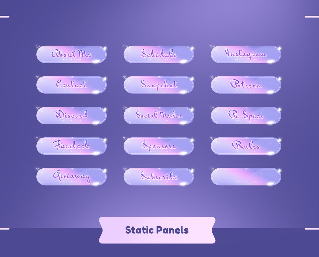 Iris Vtuber Stream Panels/stream - Etsy