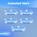 Skybound Bliss Animated Stream Alerts/twitch Set/aesthetic Theme/clouds ...
