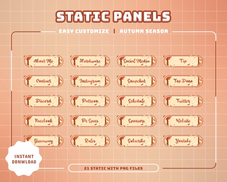 Autumn Season Animated Stream Package/transition/stream - Etsy