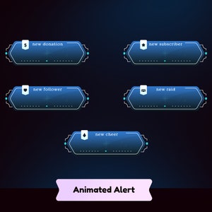 Elegant Vtuber Animated Stream Alerts/stream Overlay/transition/panels/vtuber Designs/etsy ...
