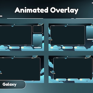 Spaceborne Animated Stream Package/transition/dark Theme/twitch Set ...
