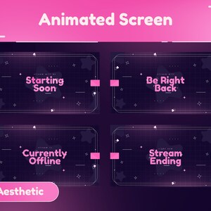 Starlight Charms Animated Screen Package/twitch Overlay/panel ...