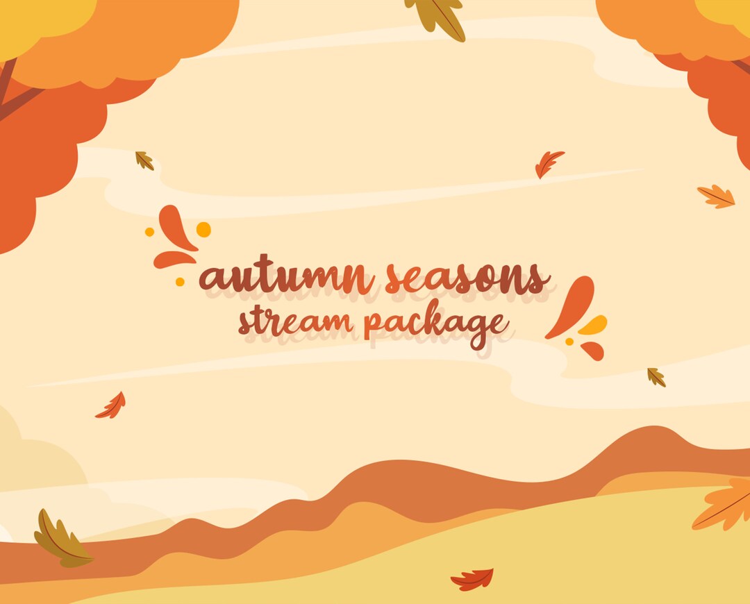 Autumn Season Animated Stream Package/transition/stream - Etsy