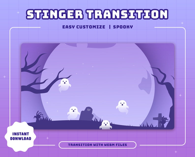 Spooky Animated Stream Transition/twitch - Etsy