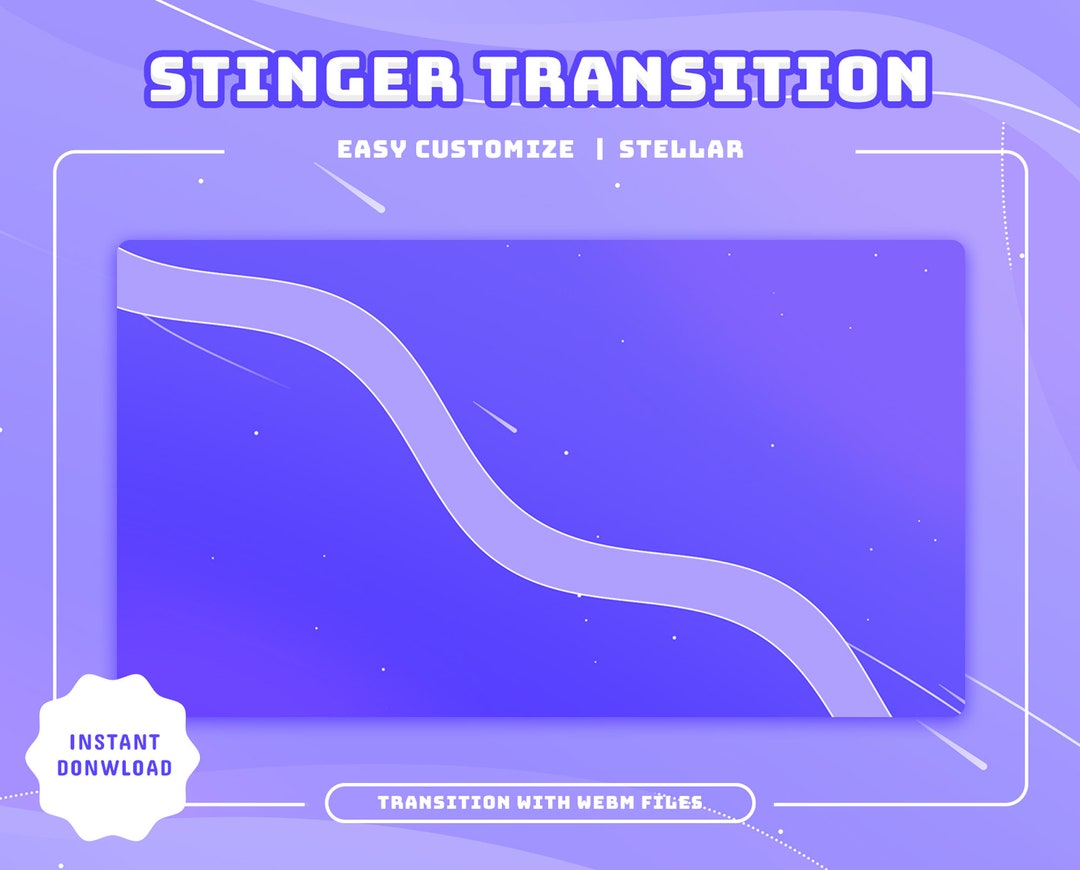 Stellar Animated Stream Transition/transition/stream Overlay/panels ...