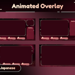 Akane Sakura Animated Stream Package/stream Overlay/transition/panels ...