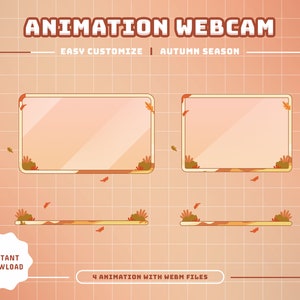 Autumn Season Animated Stream Package/transition/stream Overlay/panels ...