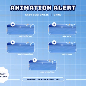 Lake Animated Stream Package/stream Overlay/stream Package/sea Theme ...