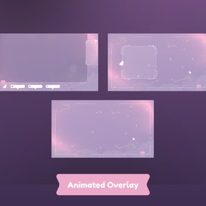 Stardust Vtuber Animated Stream Package/stream Overlay/transition ...